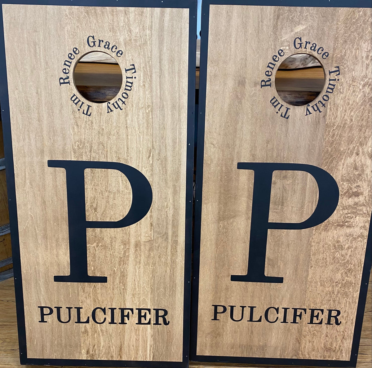 1 Corn Hole Set – Words on Wood